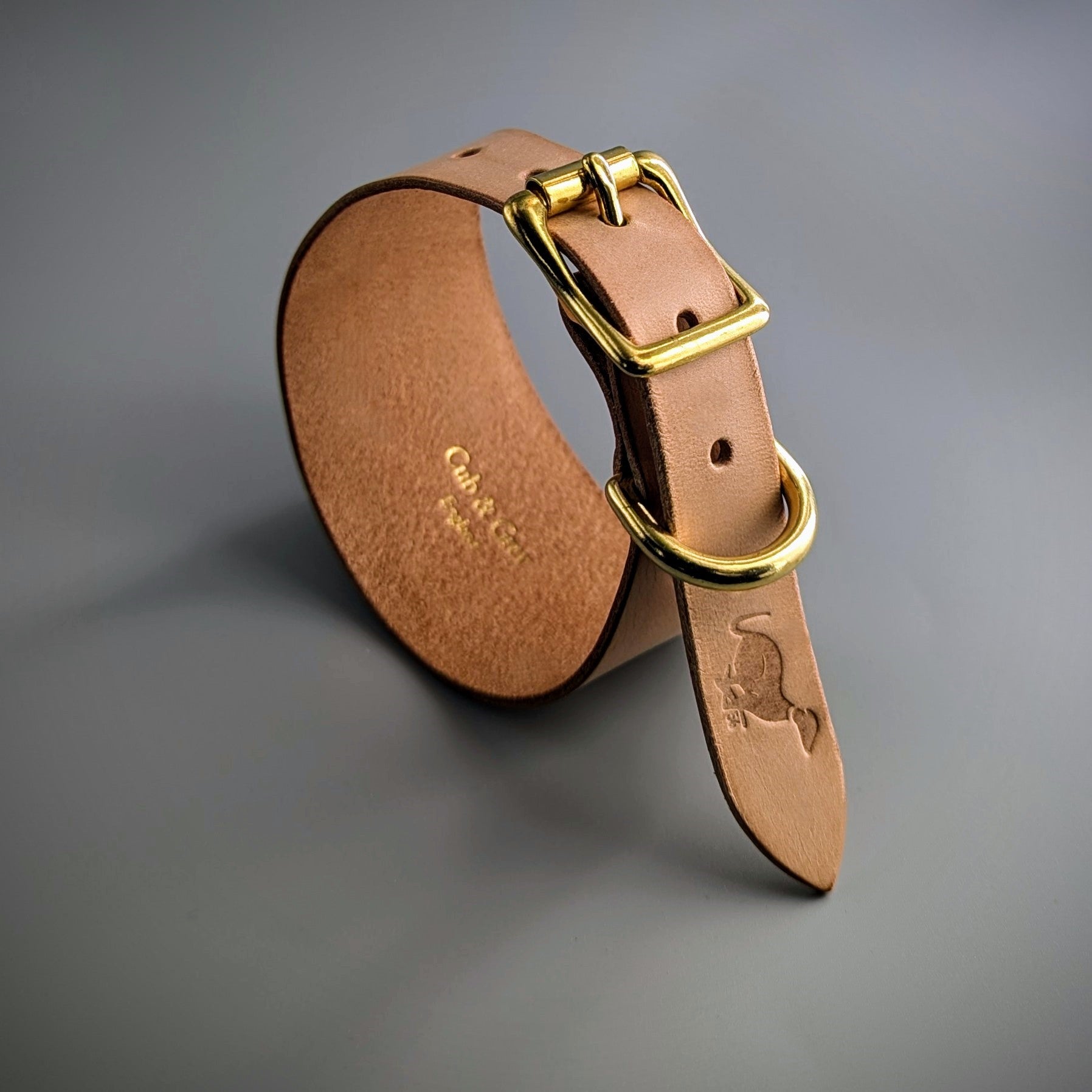 Leather Hound Collars - Naked – Cub & Grey